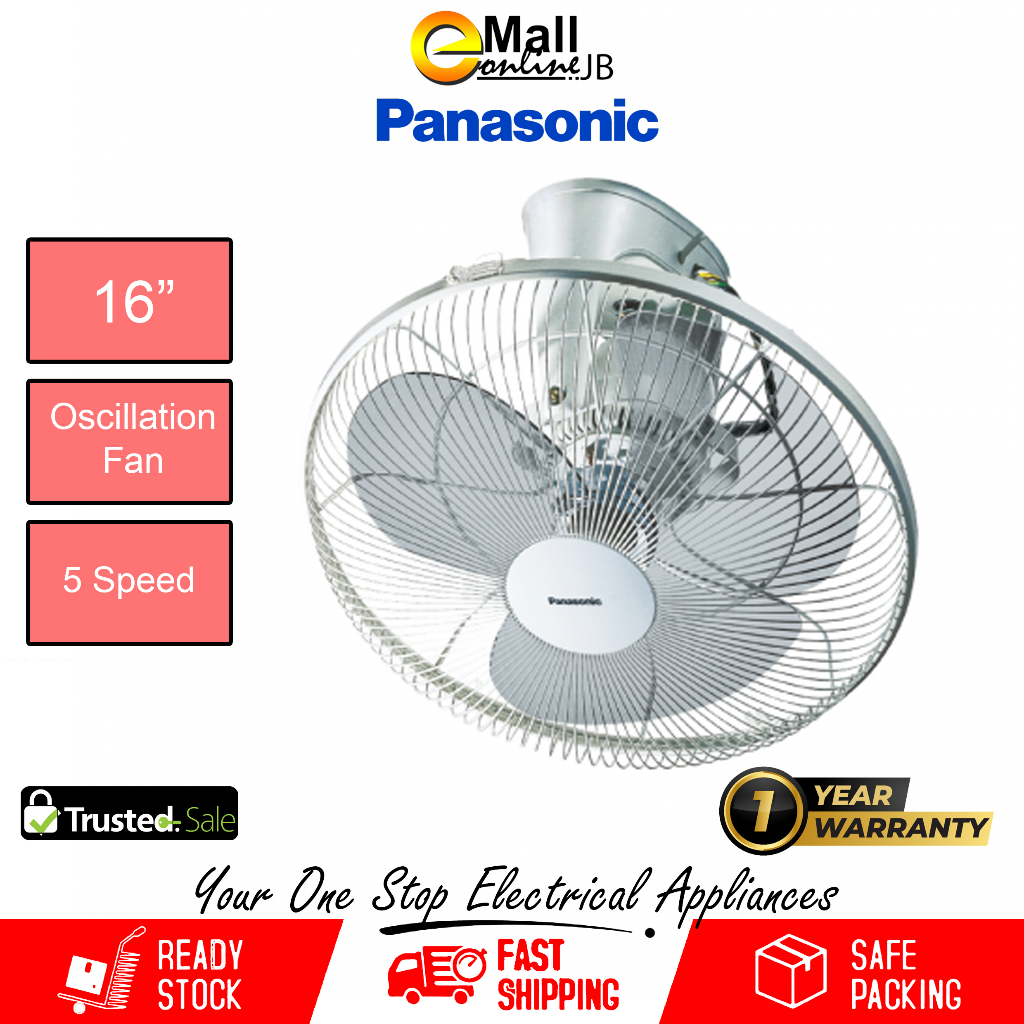 Panasonic OSCILLATION FAN F-MQ409 GY 40cm (16”) | Shopee Malaysia