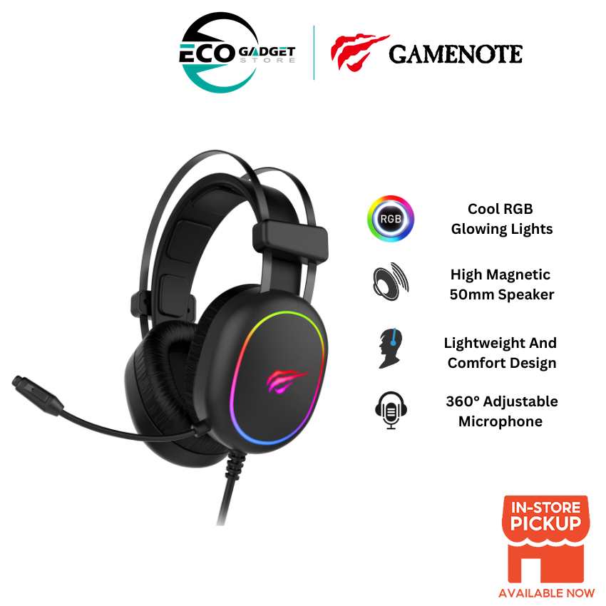 Gamenote | Havit H2016D RGB Wired Gaming Headset with Stereo Surround ...