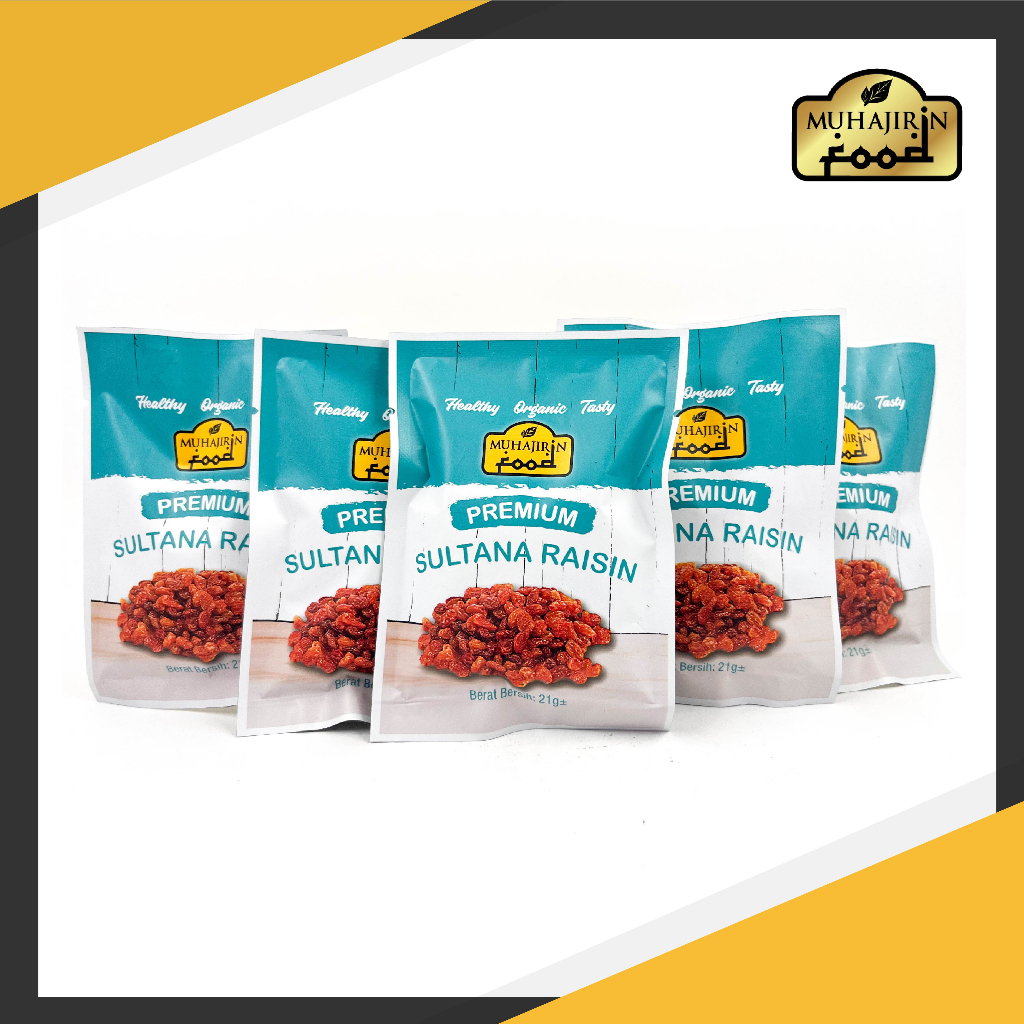 Muhajirin Sultana Raisins Premium Kismis 21g (Box) | Shopee Malaysia