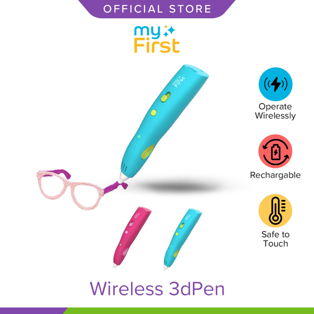myFirst 3dPen Make - Wireless 3D Pen Starter Kit Art and Craft for Kids ...