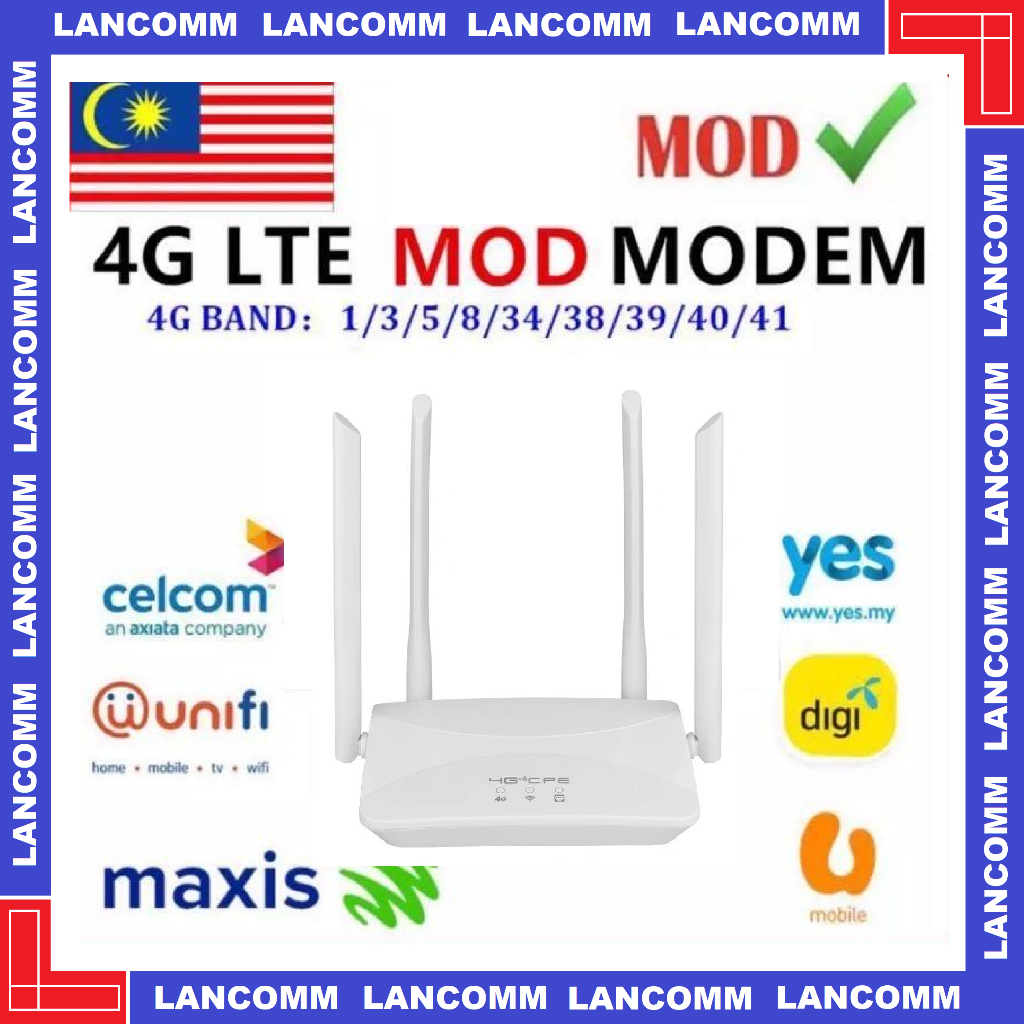 Modified Router ASPOT 4G CPF912-OY Unlimited Hotspot 4G LTE 300Mb Modem ...