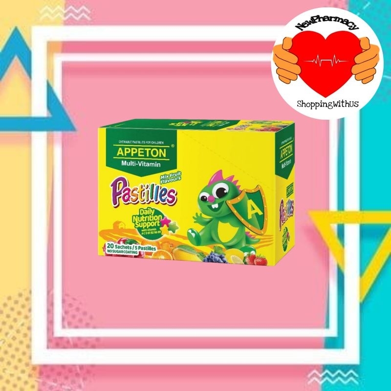 Appeton Multi-Vitamin Pastilles 20'sachet/5's (Exp-06/2026) | Shopee ...