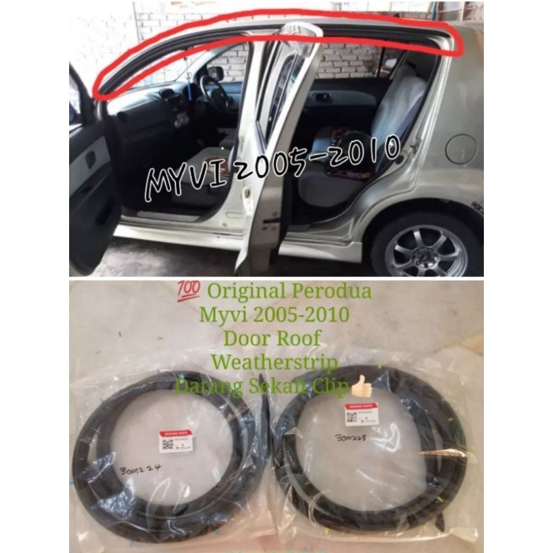 ORIGINAL PERODUA MYVI ROOF WEATHERSTRIP RUBBER | Shopee Malaysia