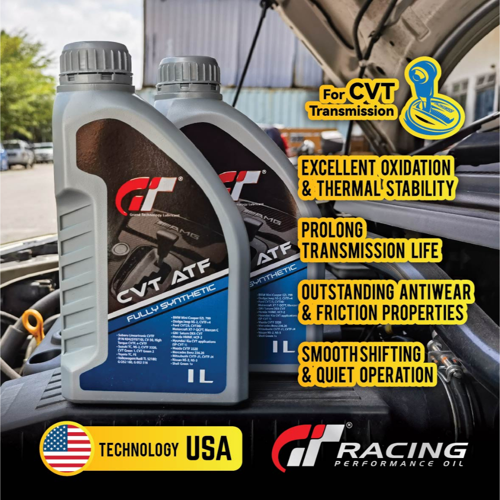 GT ATF CVT Automatic Transmission Fluid Fully Synthetic 1L - Minyak ...