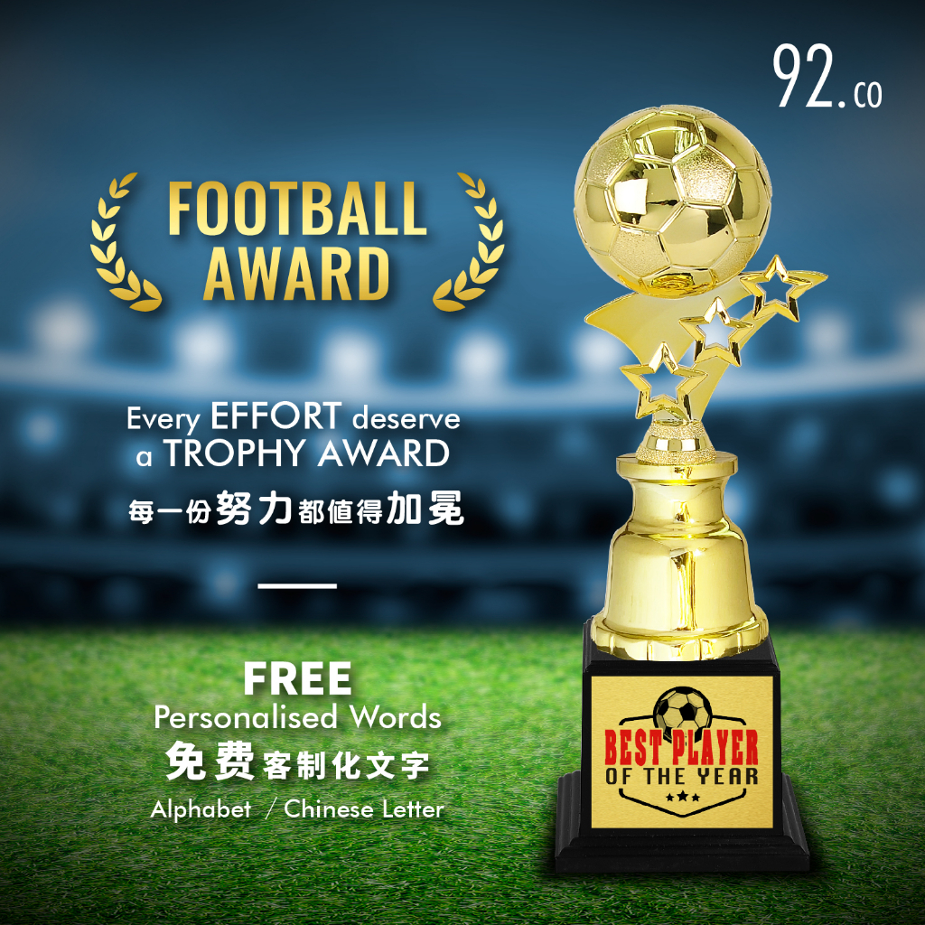 [Football Trophy] Piala Bola Soccer Trophy Piala Bola Sepak Piala ...