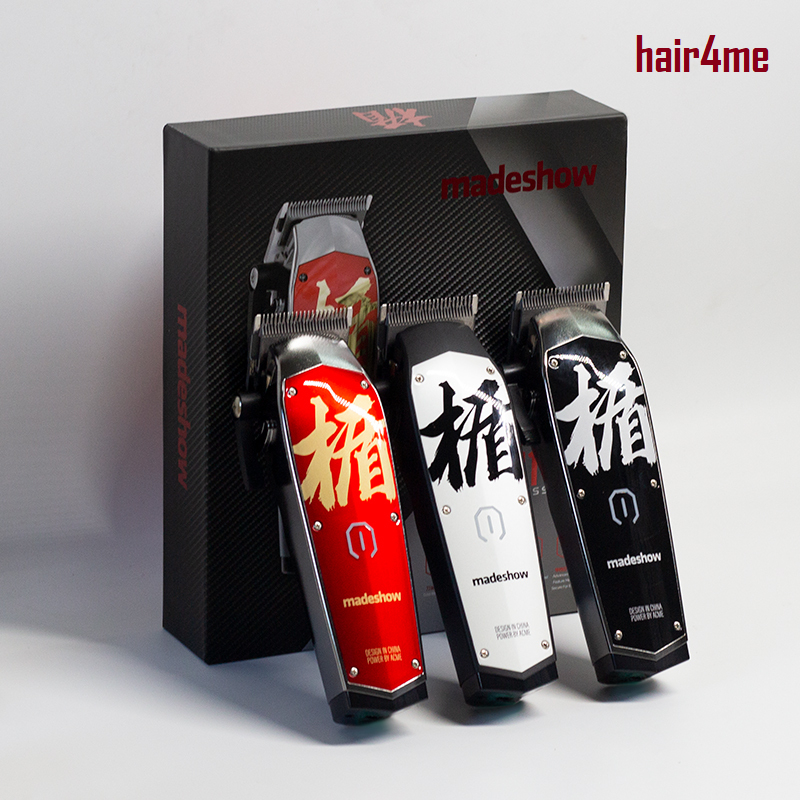 MADESHOW Professional Electric Hair Clipper Trimmer RED BLACK WHITE ...