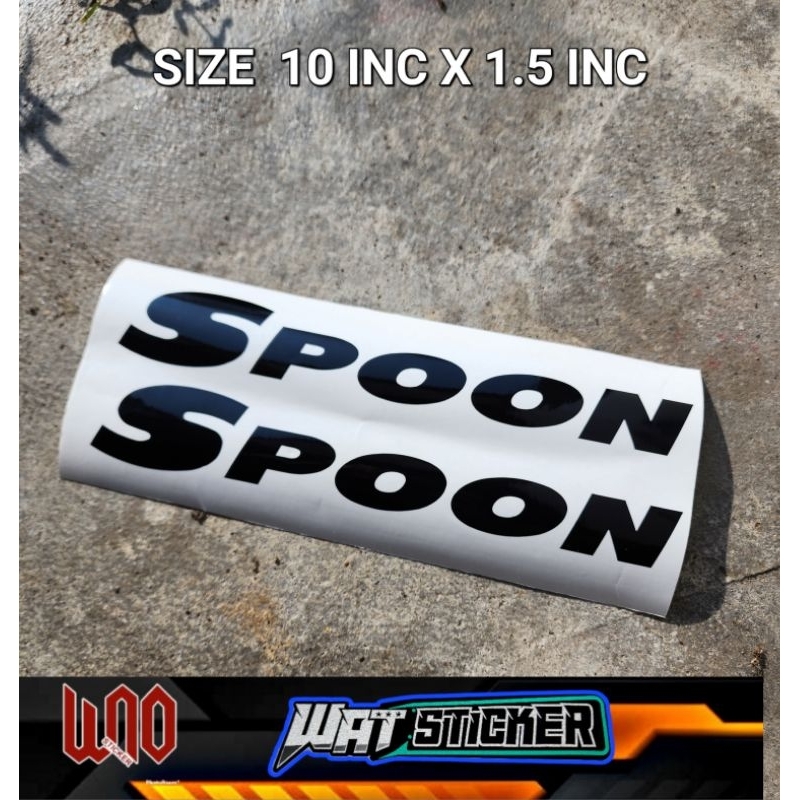Spoon Sticker vinyl 2pcs | Shopee Malaysia
