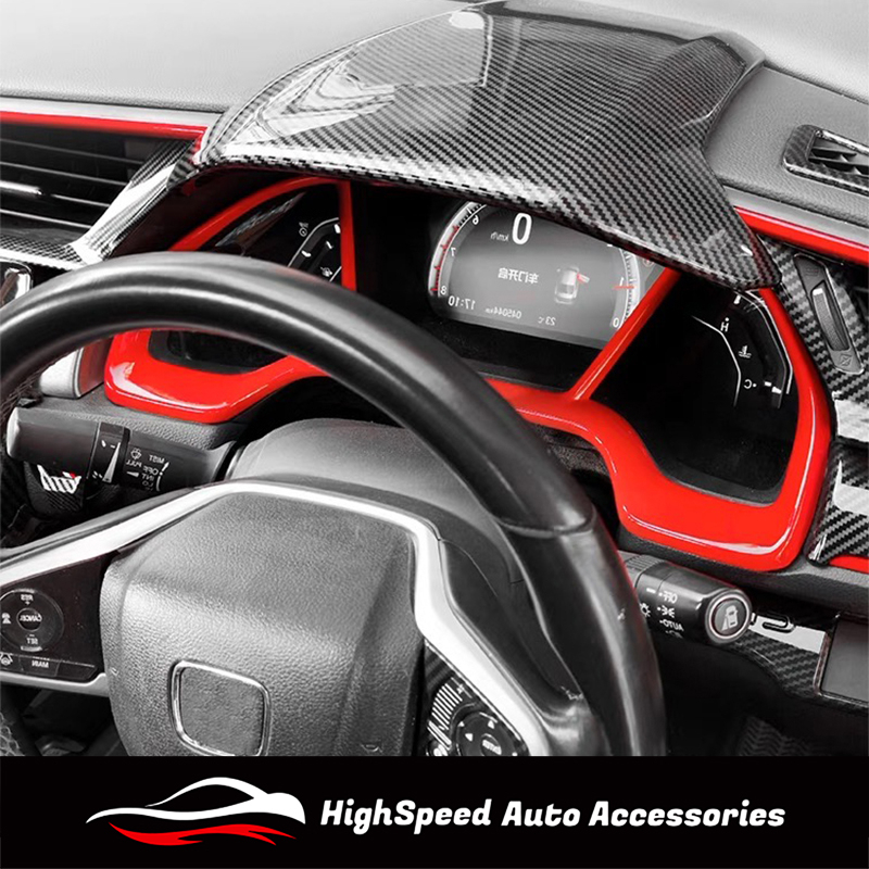 Honda Civic FC (2017-2021) Carbon Fiber Dashboard Meter Cover | Shopee ...