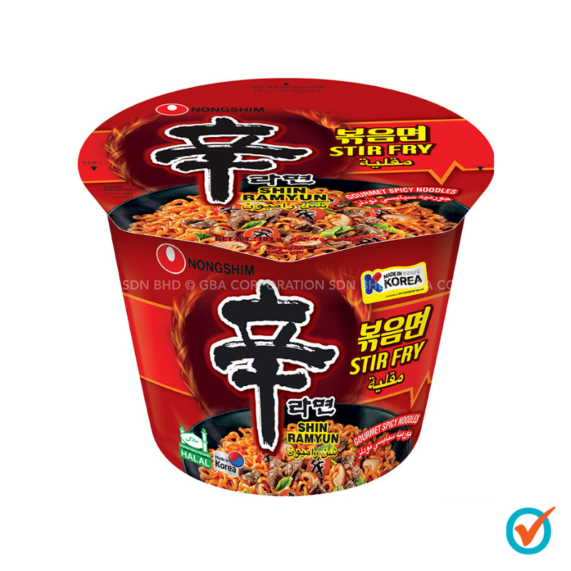 Nongshim Shin Stir Fry Ramyun Bowl 103g Shopee Malaysia