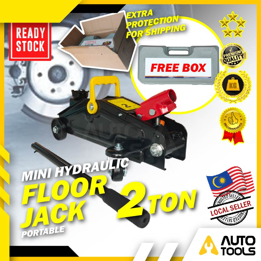 2 Ton Mini Hydraulic Portable Floor Jack ( FREE BOX ) | Shopee Malaysia