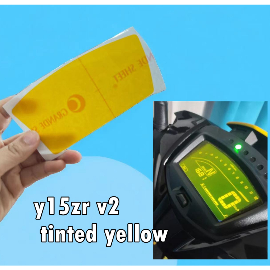 YAMAHA Y15ZR V2 TINTED STICKER METER / SMOKE / BLACK / YELLOW / YELLOW ...