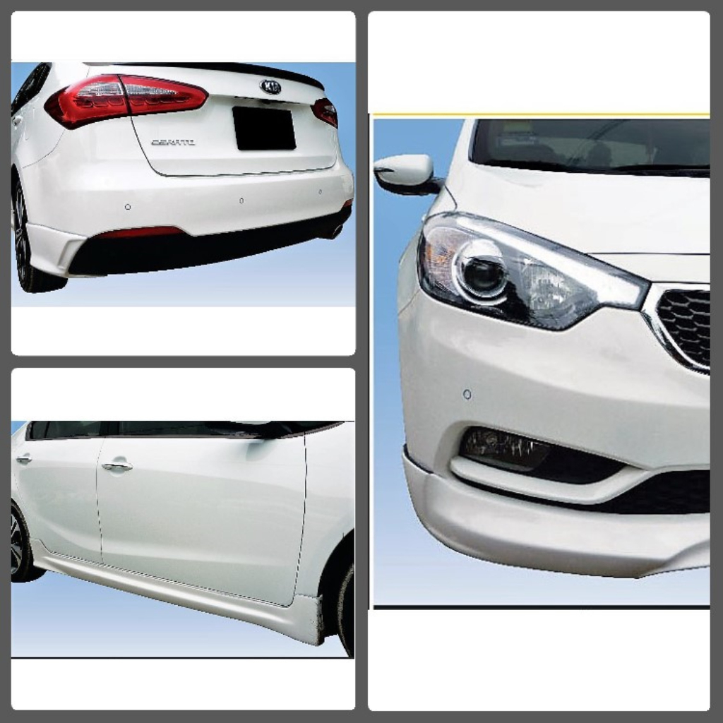 Kia Cerato K3 Skirting Body Kit PU Ready Stock | Shopee Malaysia