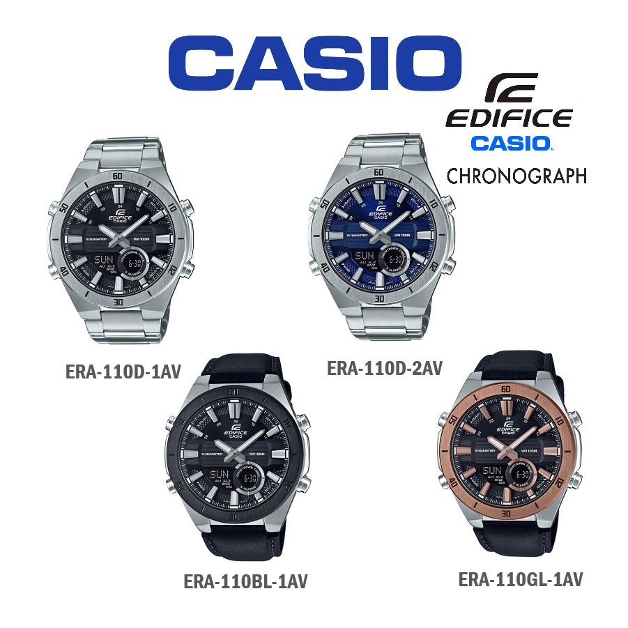 Casio Edifice Series Chronograph Analog-Digital Men's Watch ERA-110 ...