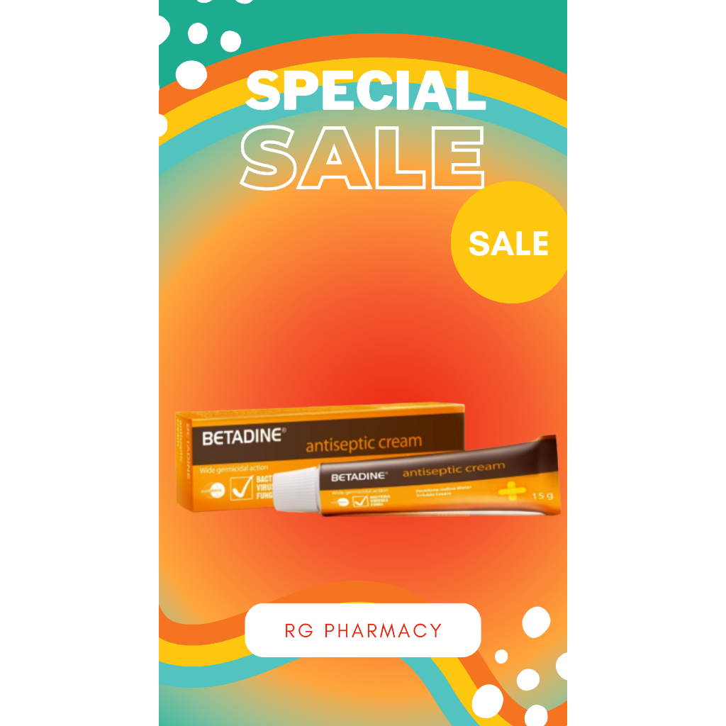 Betadine Antiseptic Cream 15g | Shopee Malaysia