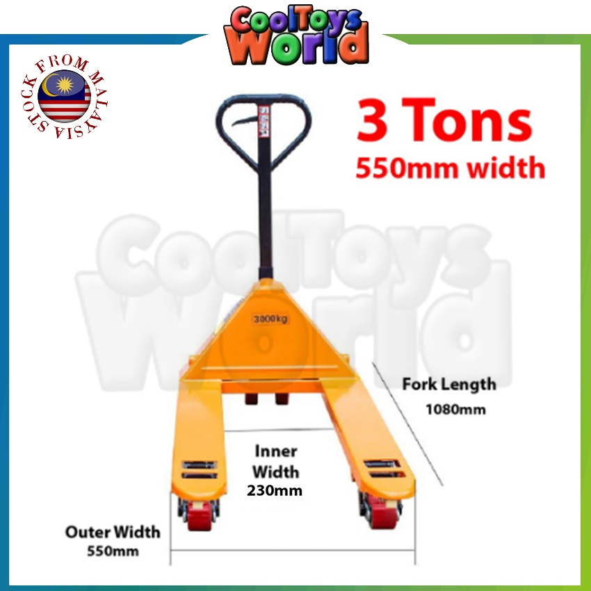Hand jack Pallet truck 3 ton 2 ton Heavy duty Manual hydraulic floor ...