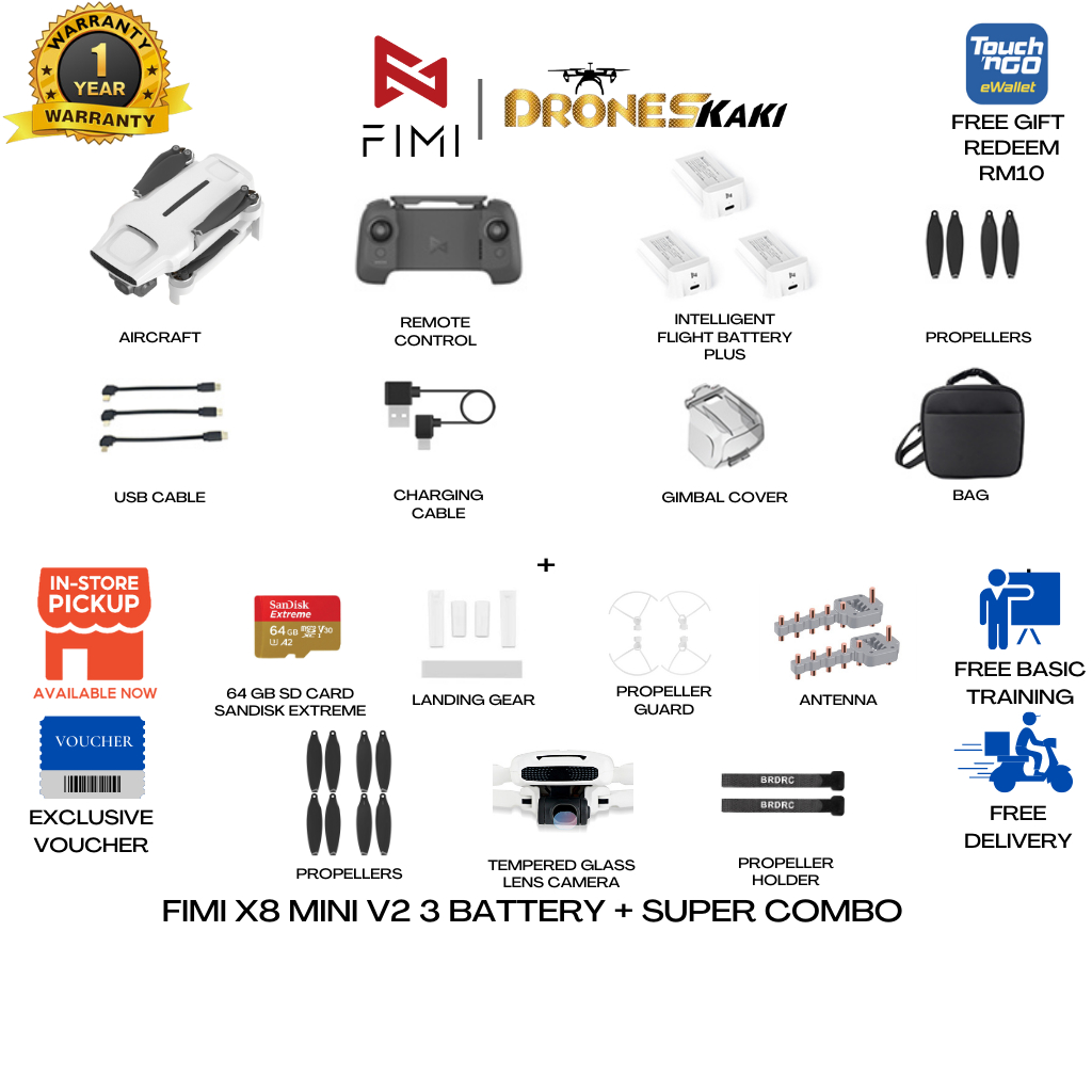 FIMI X8 MINI V2 - Feel Free To Fly (NEW MODEL) | Shopee Malaysia