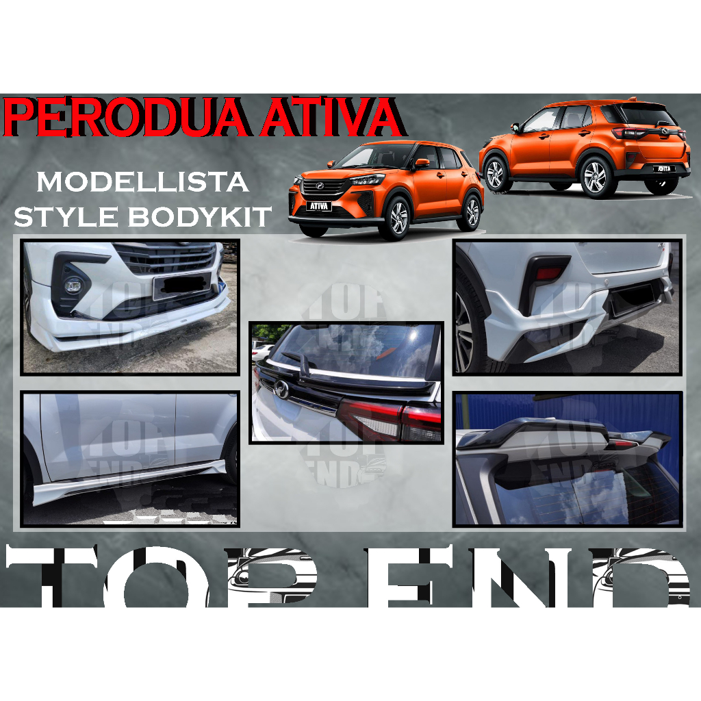 PERODUA ATIVA MODELISTA BODYKIT (MDLS) SKIRT LIP FOR ATIVA FRONT SKIRT ...