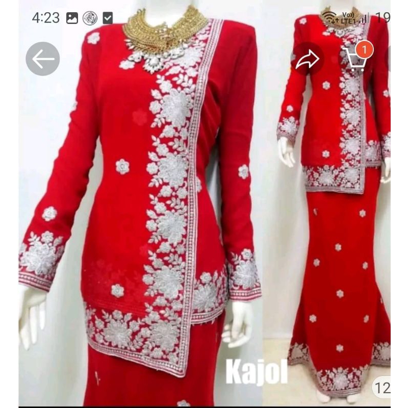 🔥kain sari kain pasang sari melayu sari murah sari chiffon🔥 | Shopee ...