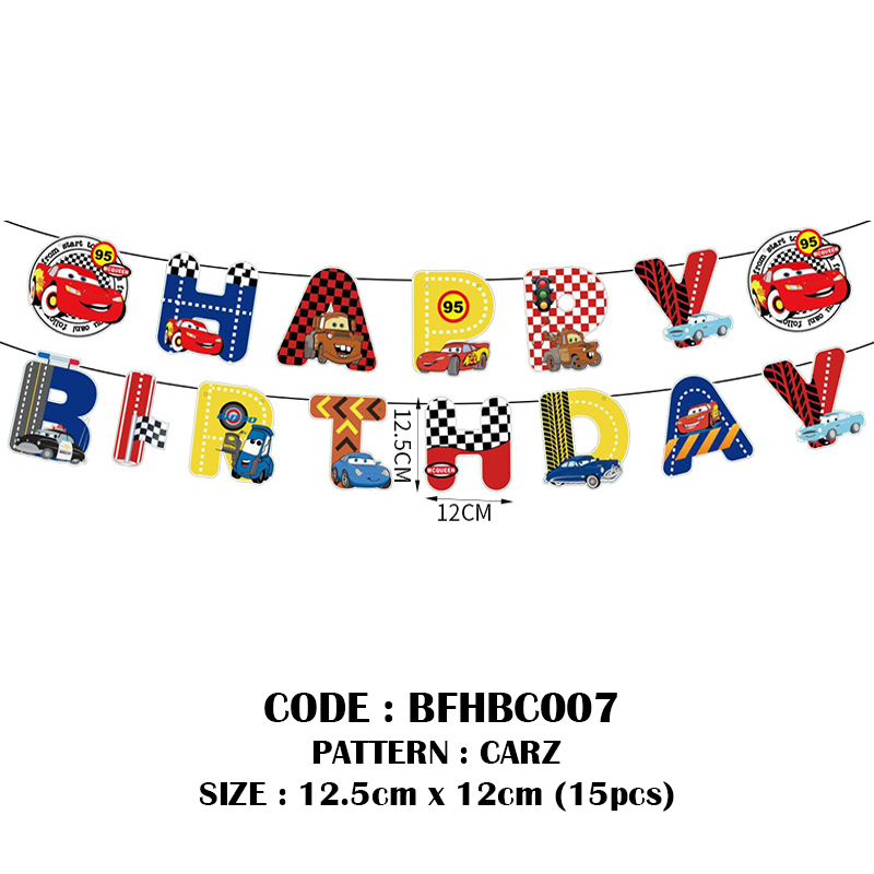 [PANDA] Banner Flag Happy Birthday Cartoon Fish Tail Flag Bendera Panji ...