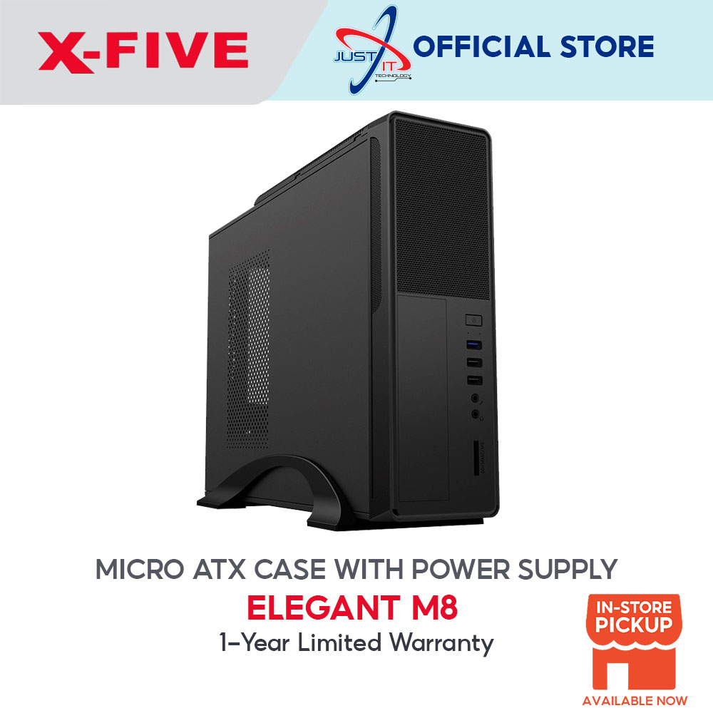 X-FIVE ELEGANT M8 MICRO ATX CASING WITH POWER SUPPLY | Shopee Malaysia