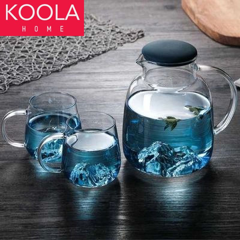 KOOLA Glass Kettle Kaca Jug Teapot Periuk Minuman Jus Kaca Borosilikat ...