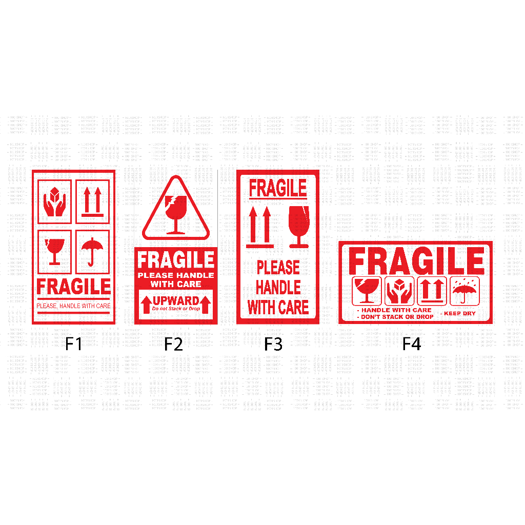 [100pcs] fragile sticker/ sticker fragile/fragile label/glossy fragile ...