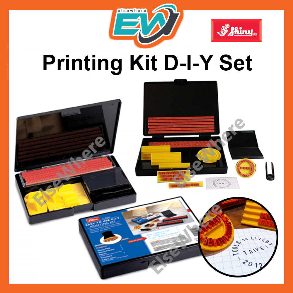 Shiny S-100 S-200 S-600 Rubber Stamp Kit Set D.I.Y Stamping | Shopee ...