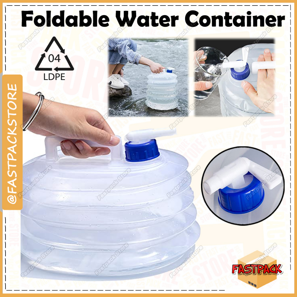 Collapsible Water Container Foldable Camping Water Container With Tap ...