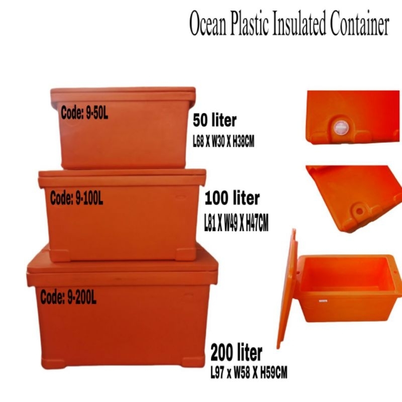 Ocean Plastic Insulated Container 100L | Shopee Malaysia