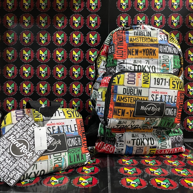 [ORIGINAL]Hard Rock License Plate Lightweight Backpack | Shopee Malaysia