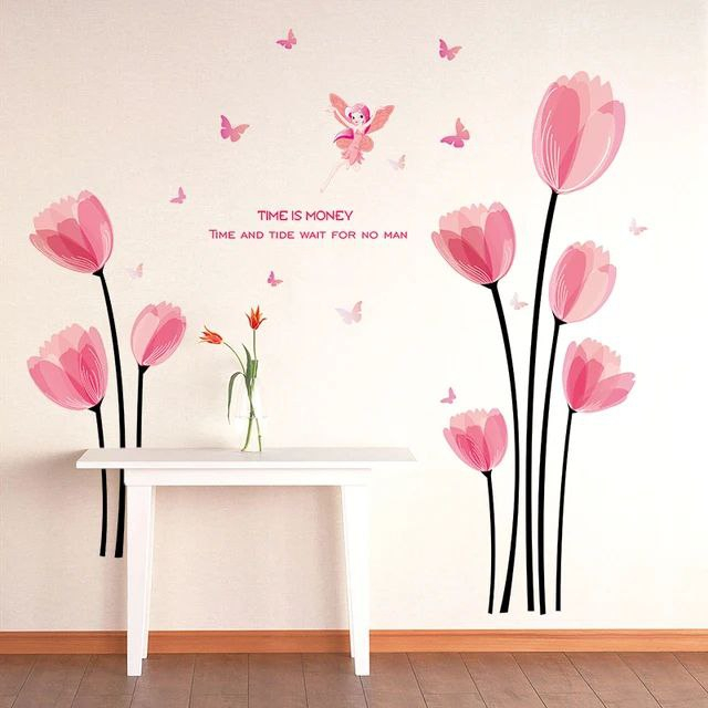 Removable living room wall decor 3d flower home sticker | flower ...