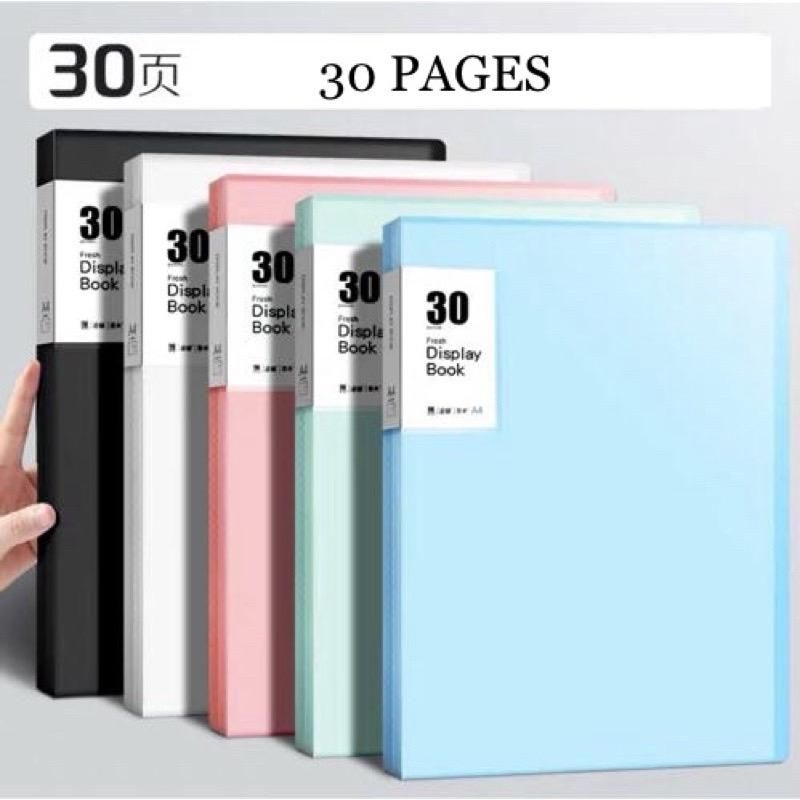 ReadyStock A4 Pastel Colour 30/60/100 Pockets File Folder Certificate ...