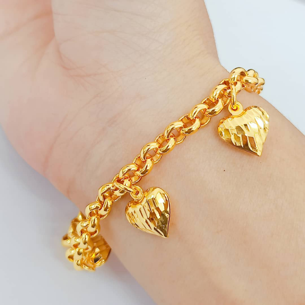 Rantai Tangan Emas Bangkok Bracelet GOLD PLATED | Shopee Malaysia