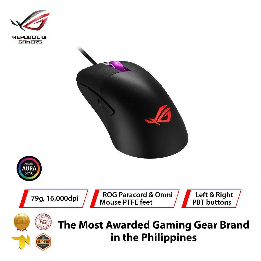 ASUS P509 ROG KERIS WIRE GAMING MOUSE (AC-90MP01R0-B0UA00) / ASUS P513 ...