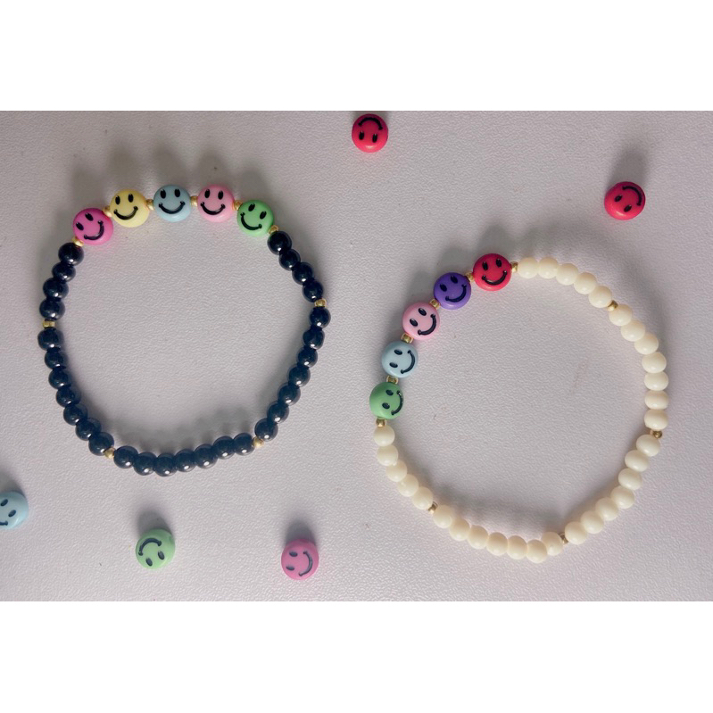 smiley beads bracelets korean kpop idol style | Shopee Malaysia