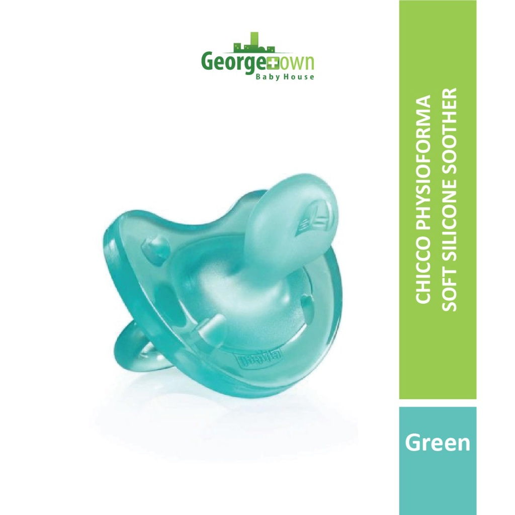 CHICCO SILICONE SOOTHER PHYSIO SOFT 16-36M GREEN/PINK (ASSORTED) 1S (Y ...