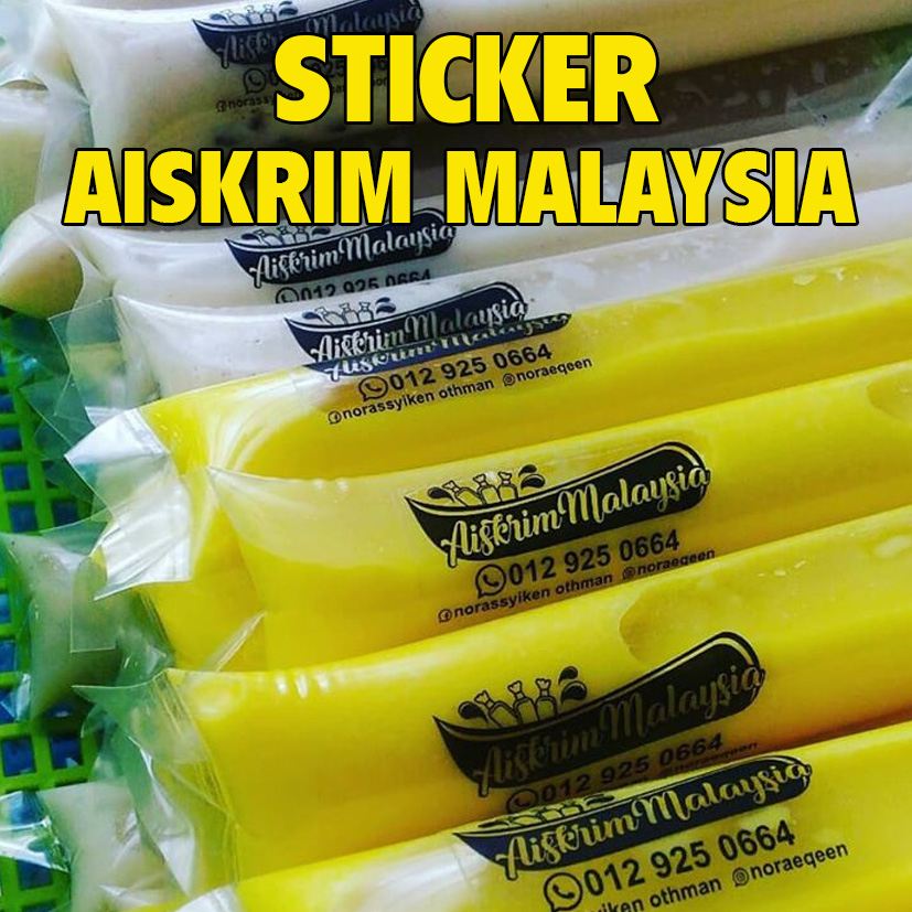 Sticker Label Aiskrim Malaysia | Shopee Malaysia