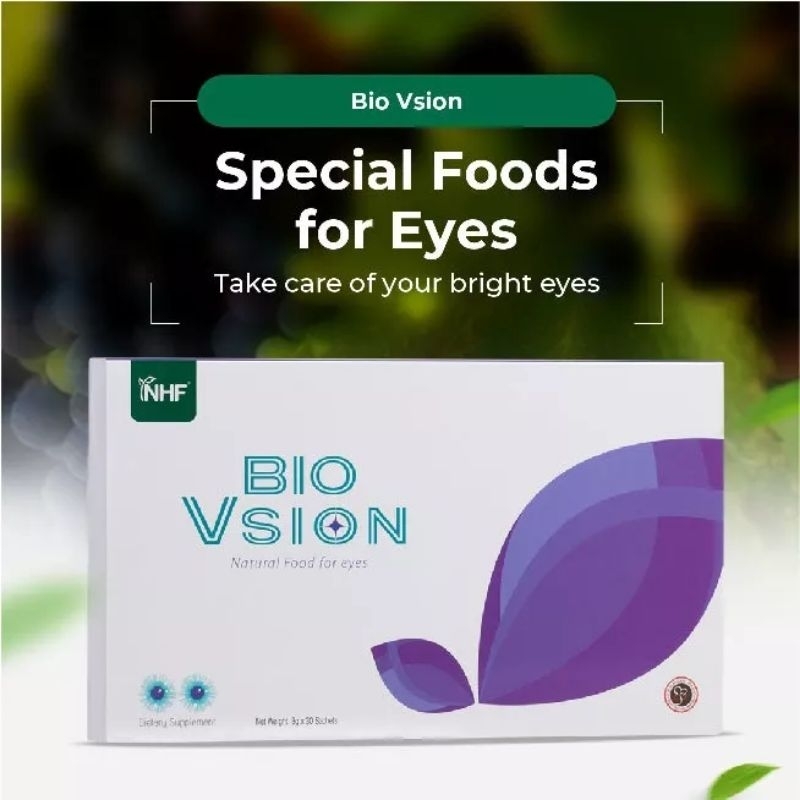 NHF Bio Vsion 3Mg X 30 Sachets Natural Food For Eyes Care Exp:1/2025 ...