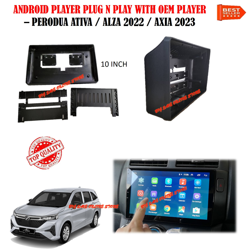 Perodua ATIVA 2021 / ALZA 2022 / AXIA 2023 (SLIM / THICK) android ...