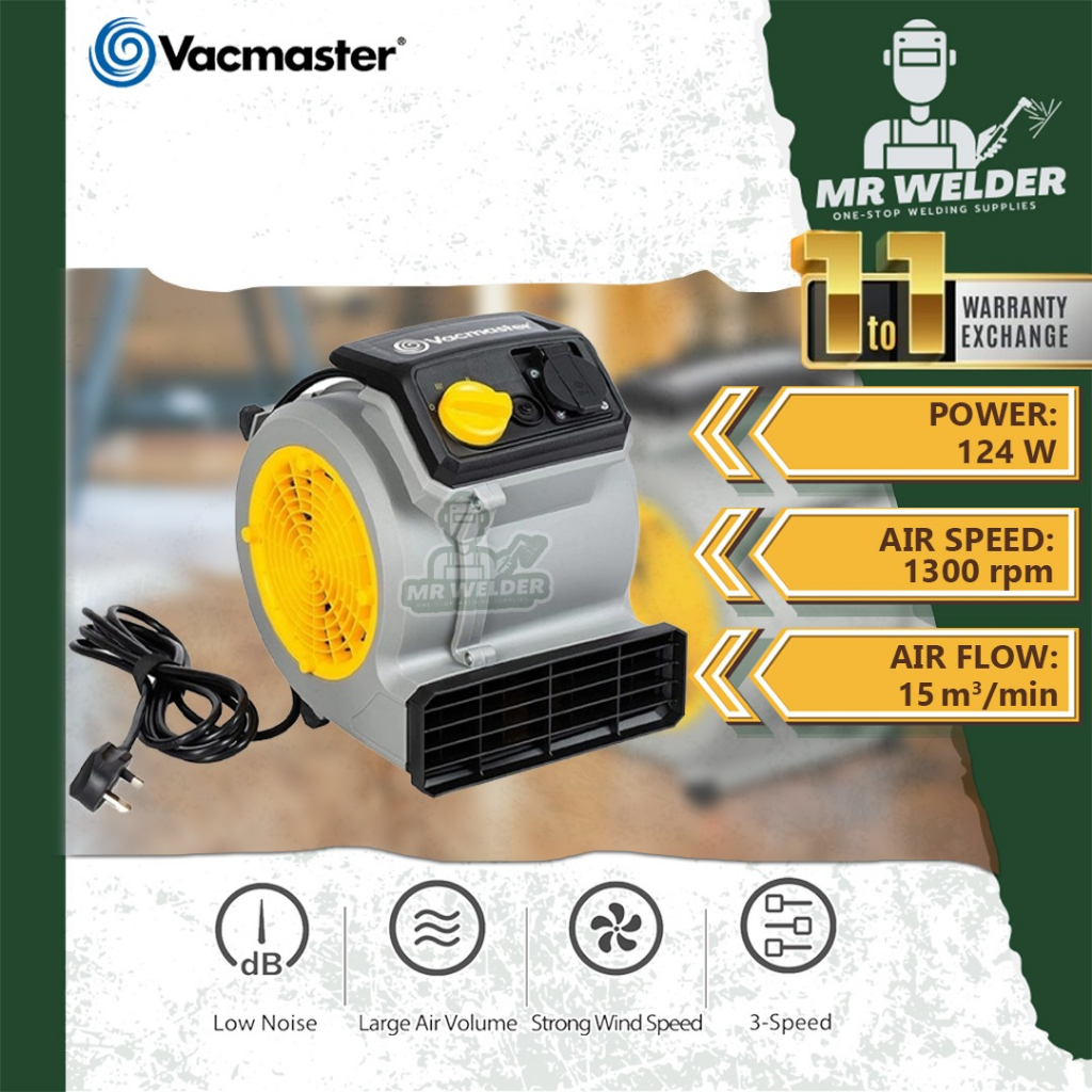 VACMASTER AM1202 Commercial Floor Blower 124W Air Mover Mini Blower ...