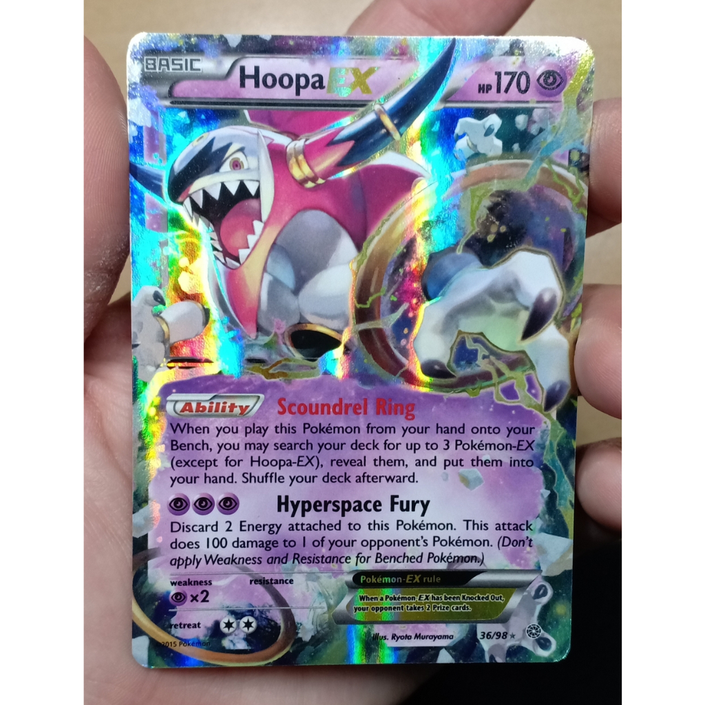 Pokemon TCG | Grade B | Hoopa EX (36/98) Ultra Rare | Shopee Malaysia