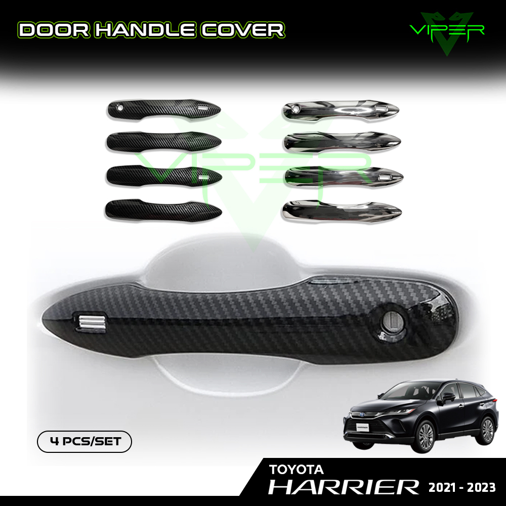 Toyota Harrier XU80 Door Handle Cover CARBON CHROME Trim Accessories ...