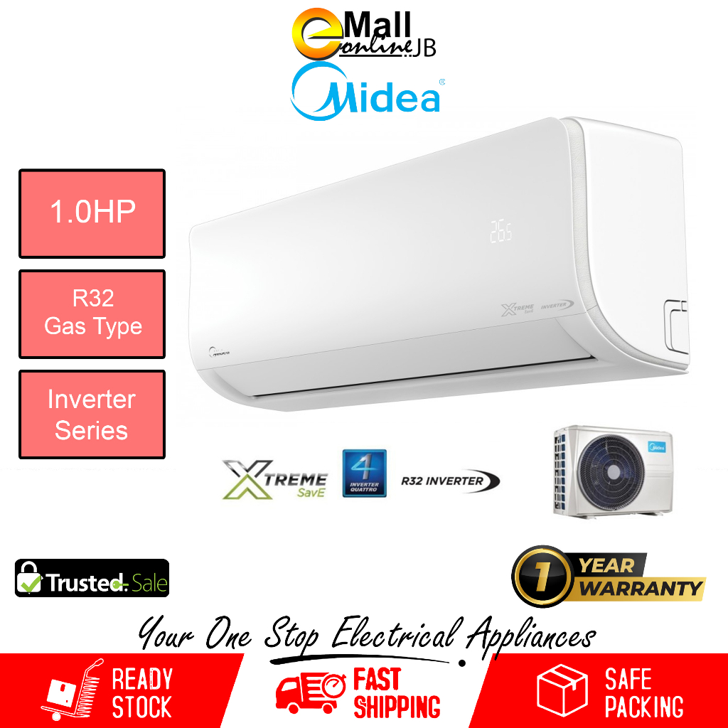 MIDEA 1.0HP | 1.5HP | MSXS-10CRDN8 | MSXS-13CRDN8 R32 INVERTER AIR CONDITIONER | Air Cond ...