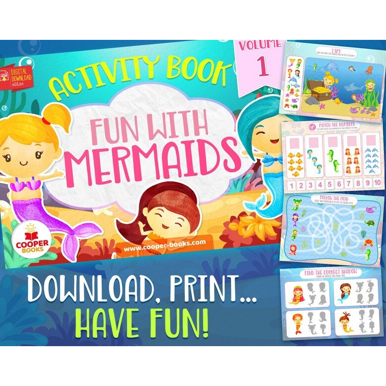 PDF] Mermaids Busy book - Volume 1 Busy Quiet Book Learning Kids ...