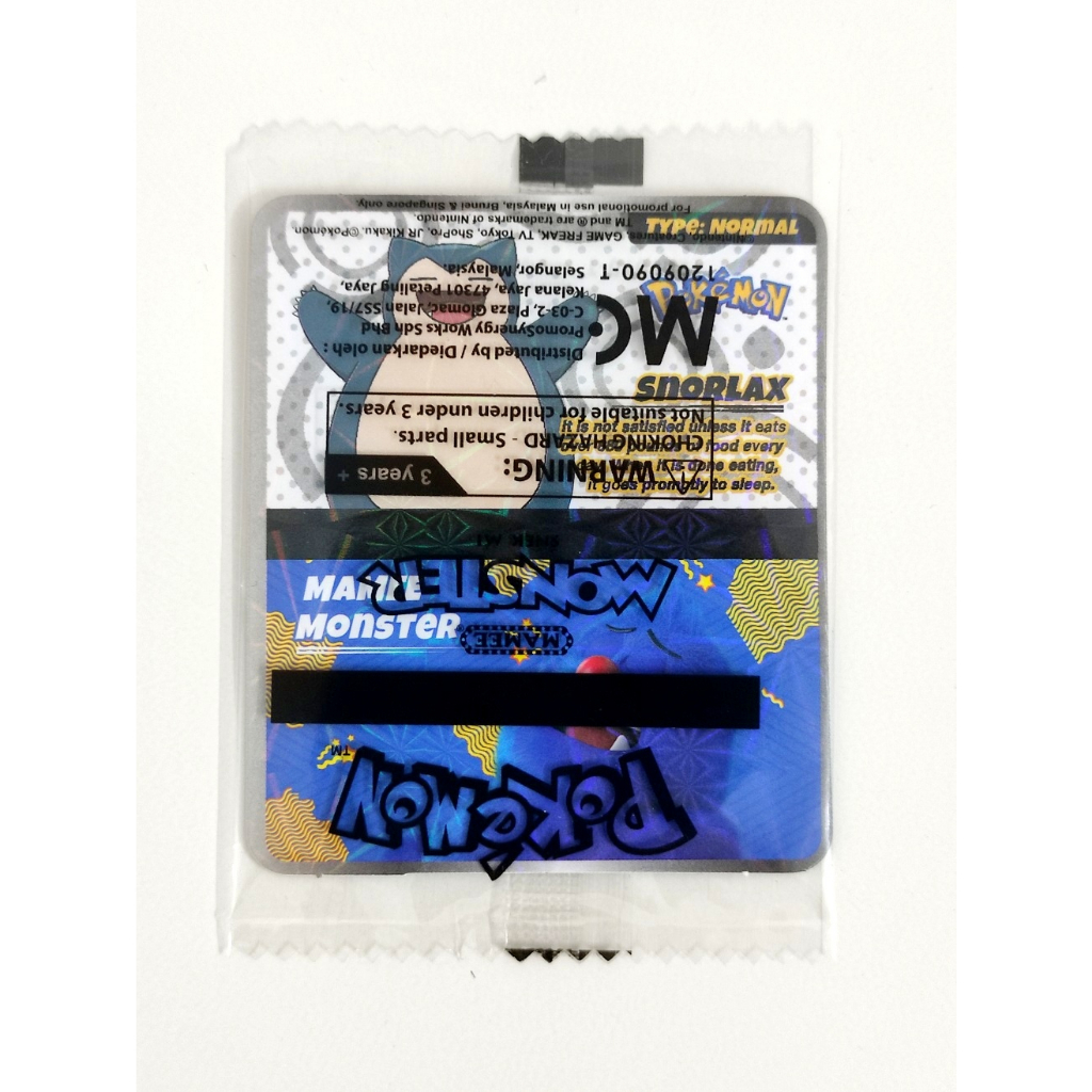 Mamee Monster Pokemon Sticker Card - Garchomp, Arceus, Charizard ...