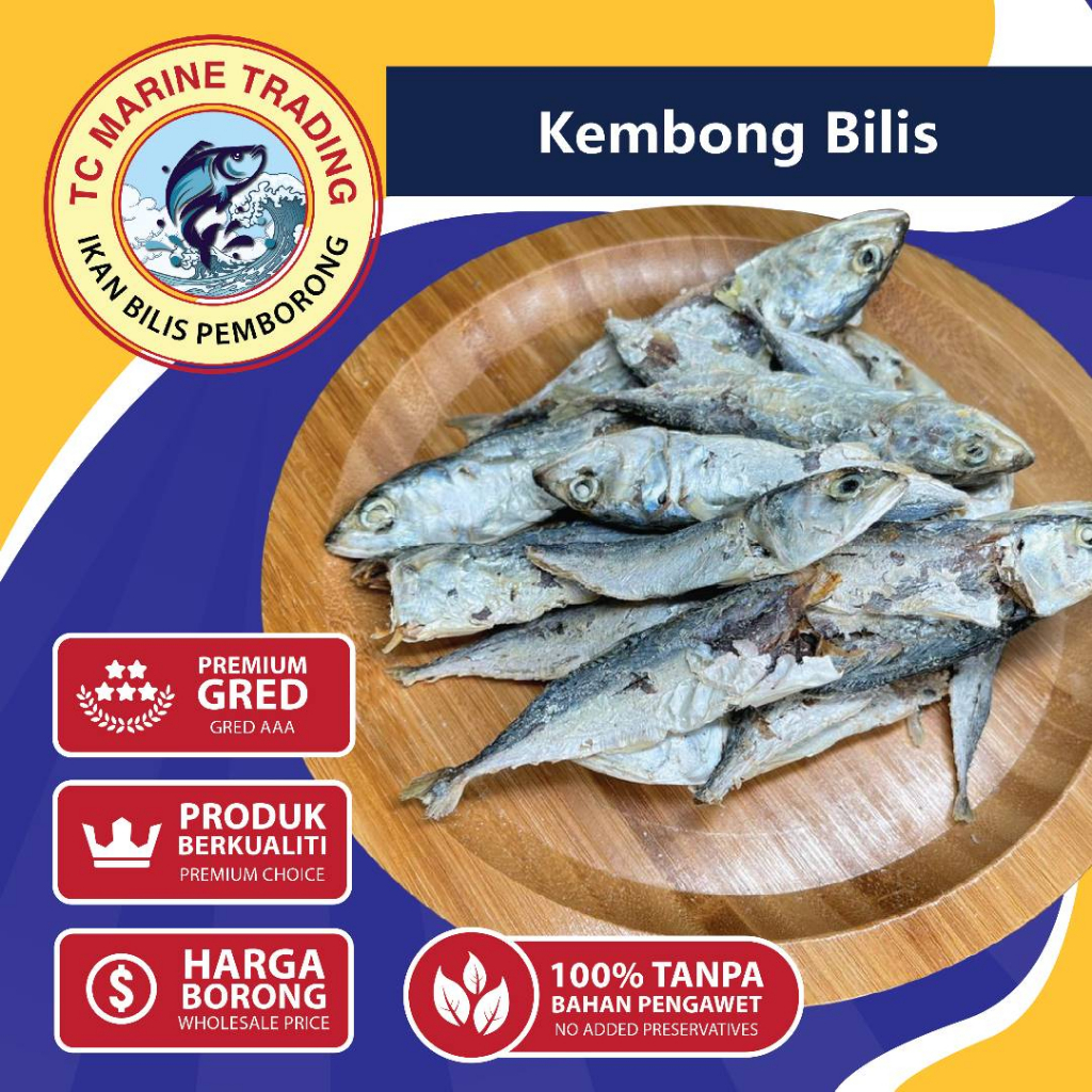 Ikan kembong bilis (1kg) | Shopee Malaysia