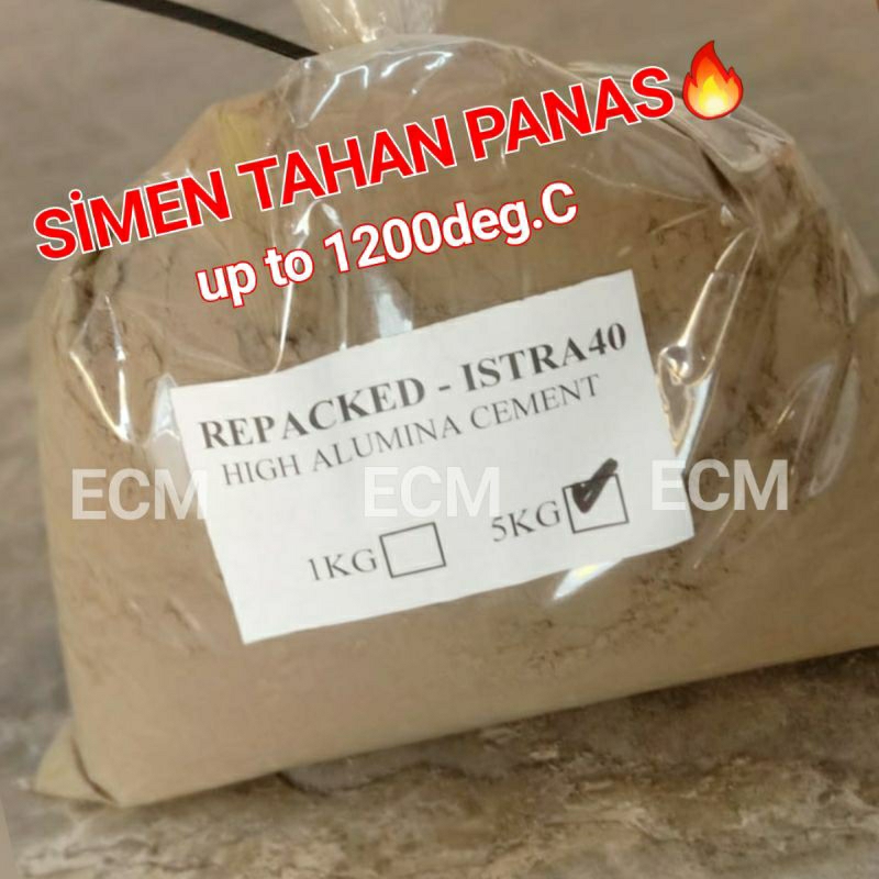 CALUCEM ISTRA 40 ALUMINA CEMENT (4KG & 1KG REPACK) SIMEN TAHAN PANAS ...