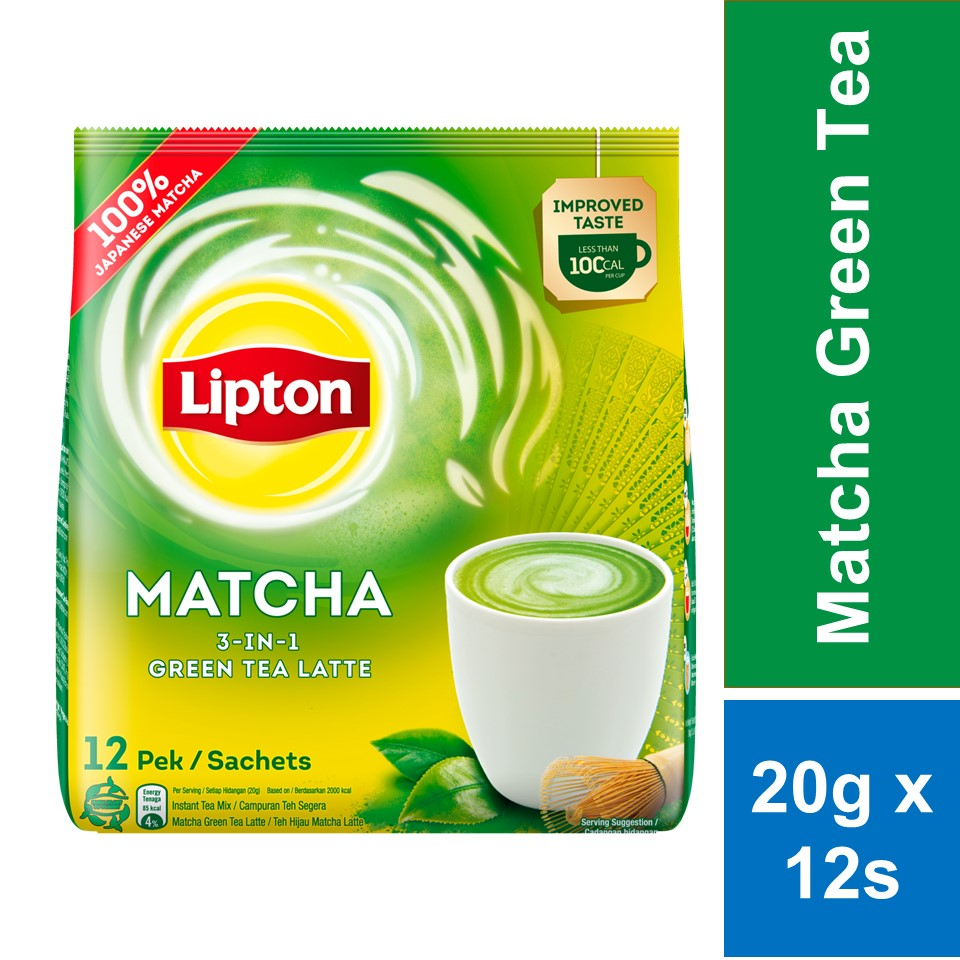 Lipton Milk Tea 3 In 1 Matcha Green Tea (12's) | Shopee Malaysia