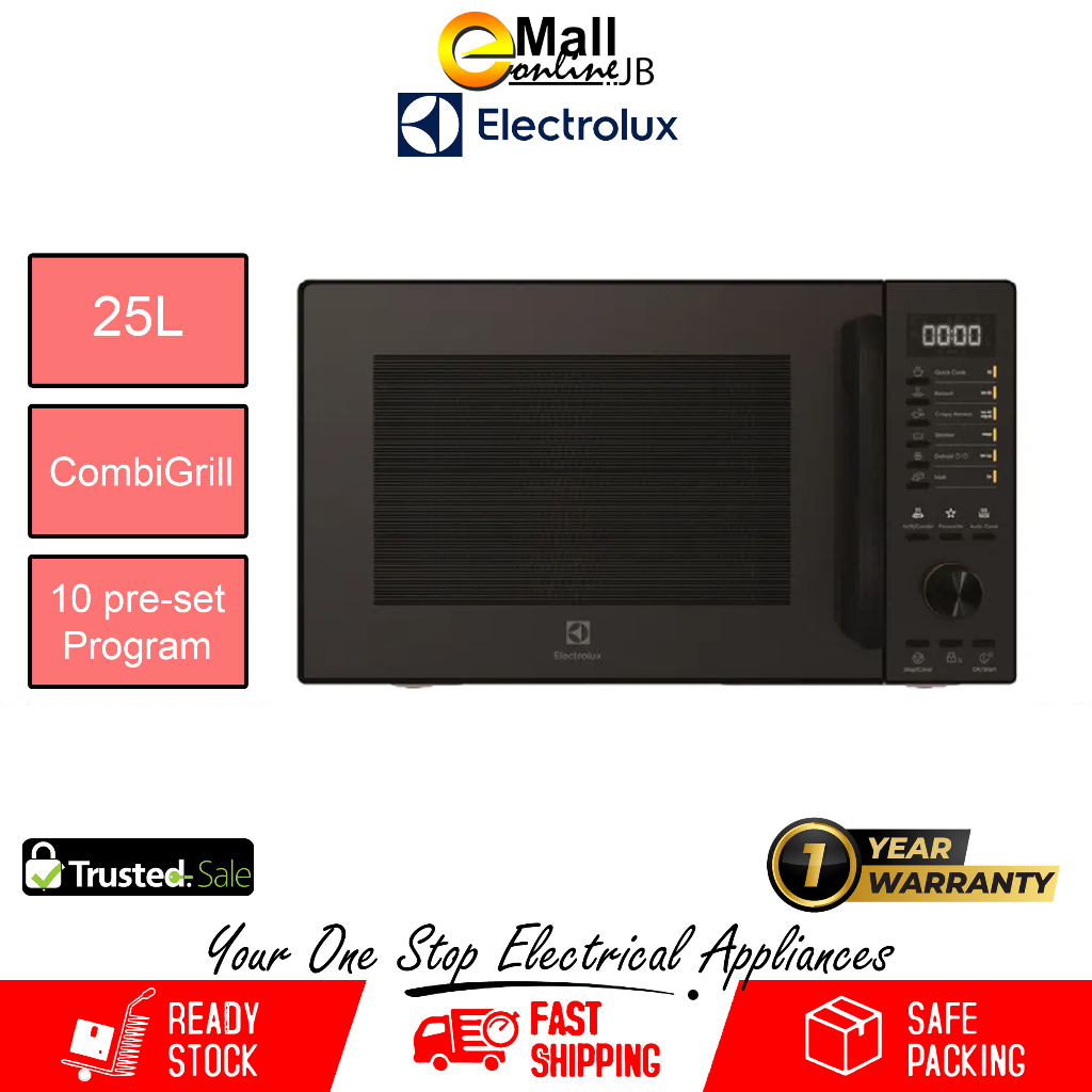 Electrolux 25L Mircowave Oven with Grill EMG25D22BM | Shopee Malaysia