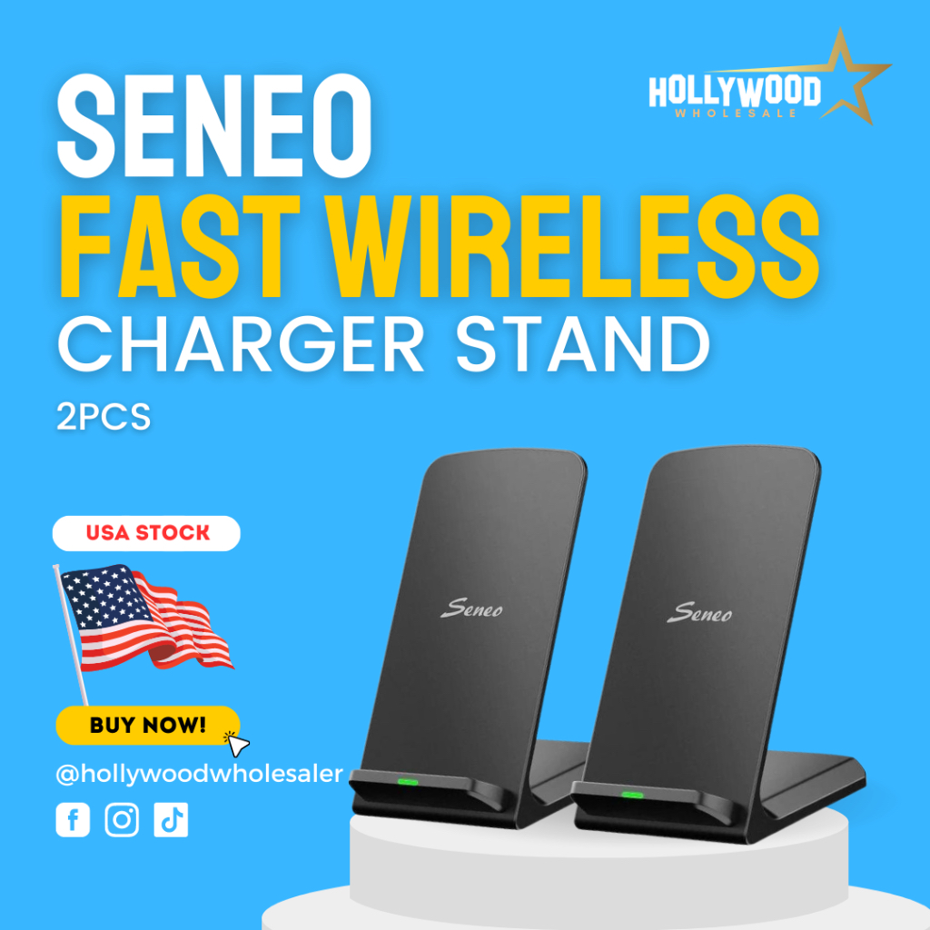 Seneo Fast Wireless Charger Stand WaveStand comes with 2 Packs PA190A ...